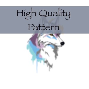 Mystic Wolf Embroidery Pattern PDF With Design Map - DIY Crafters ...