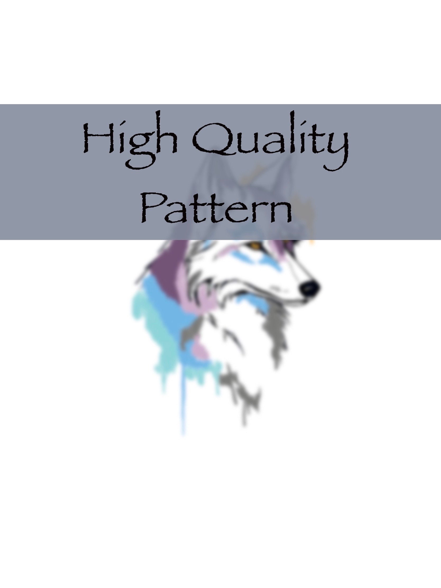 Mystic Wolf Embroidery Pattern PDF With Design Map - DIY Crafters ...