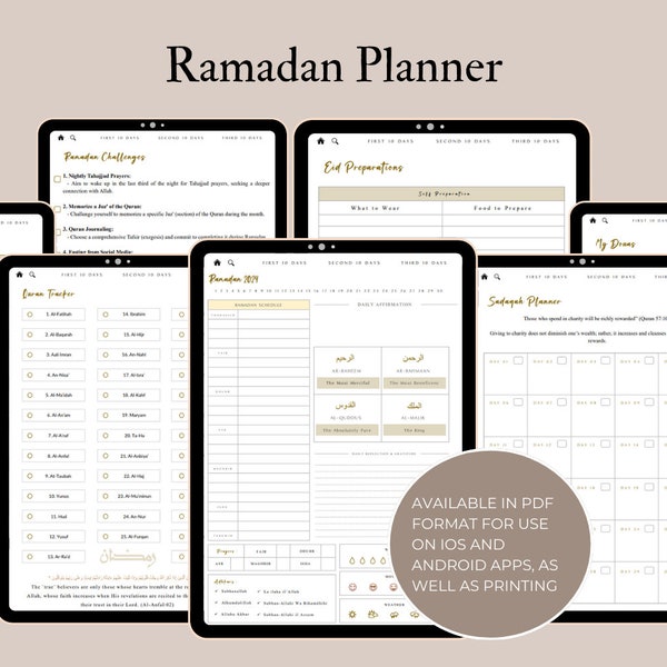 Muslim Daily Planner - Etsy