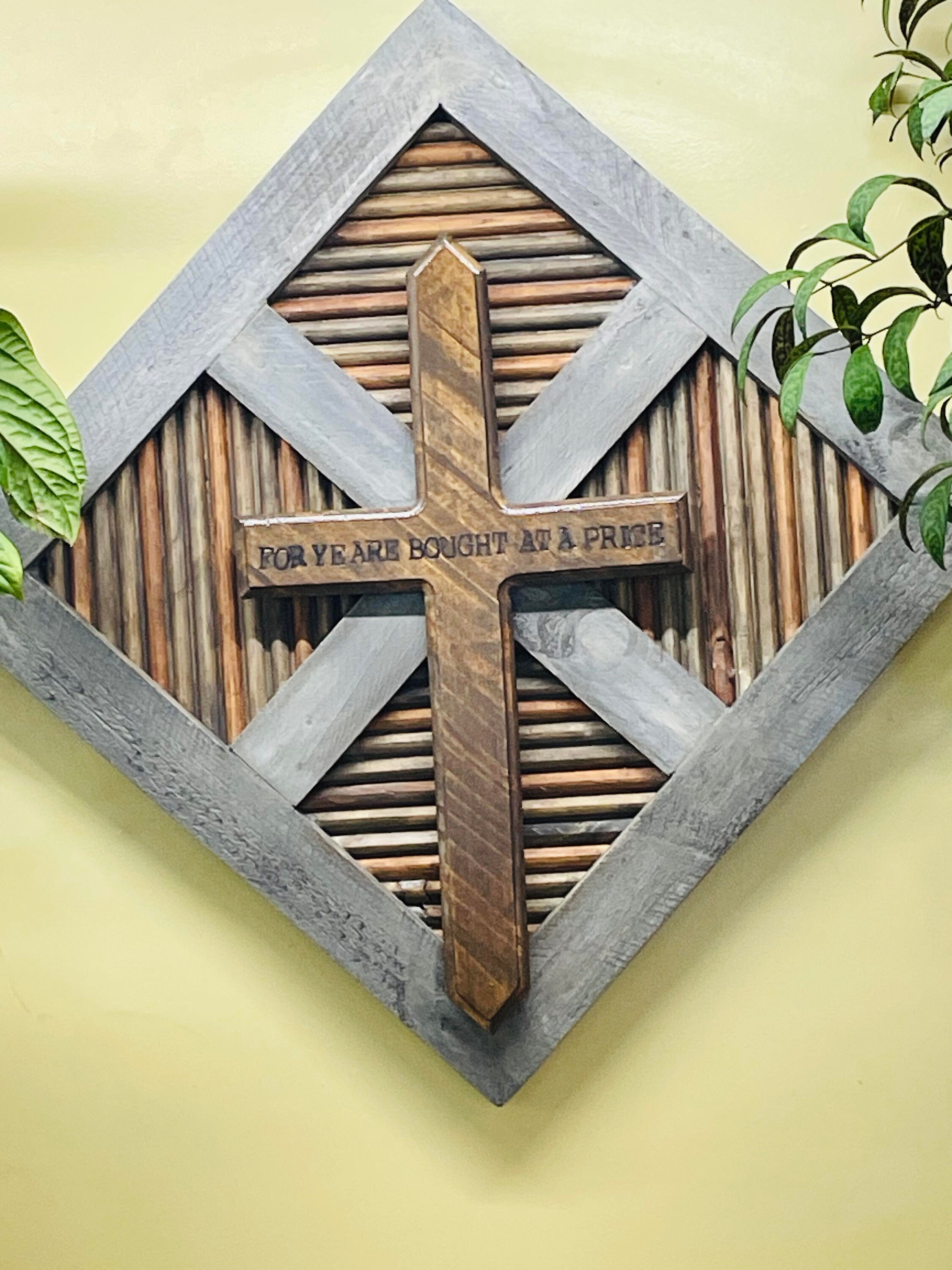 Custom Textured Handmade Wall Art Cross - Etsy