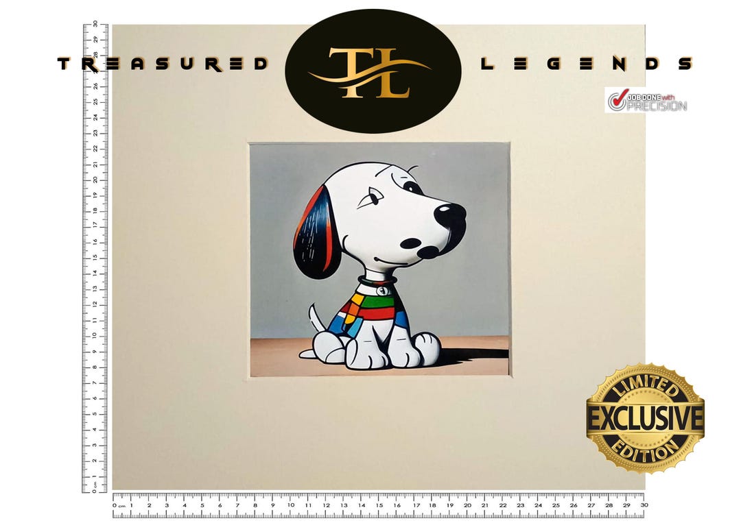 Snoopy Picasso Style Mounted Photo Picture Montage - Etsy