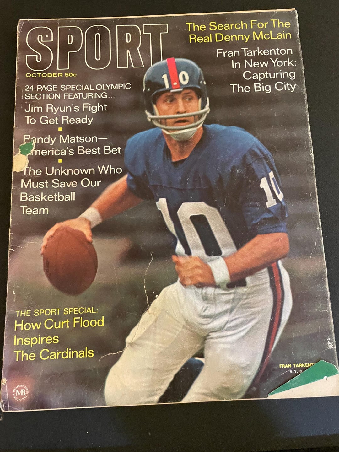 Vintage SPORT Magazine, October 1968, Curt Flood - Etsy