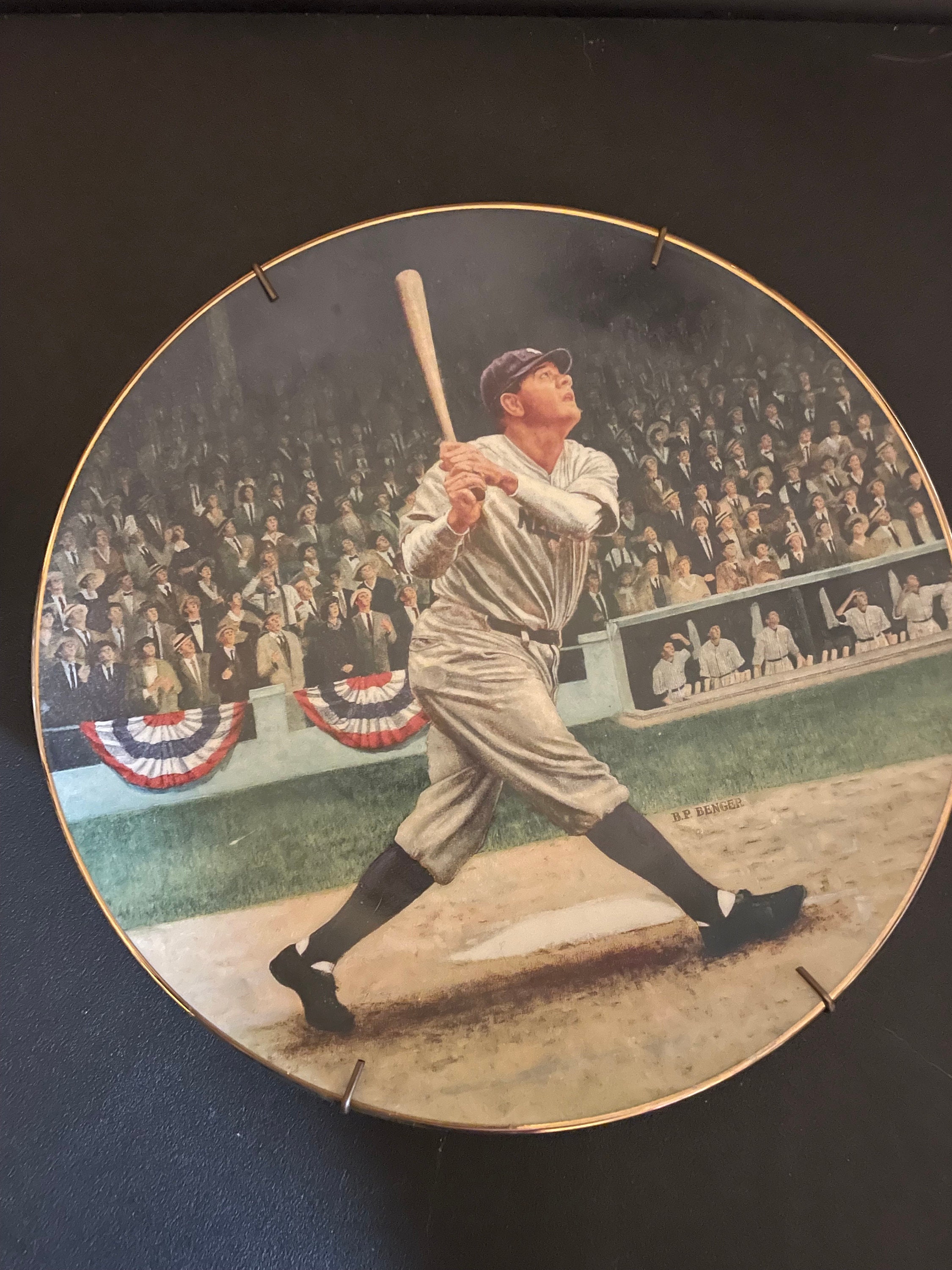 Babe Ruth “the Called Shot” Bradford Museum Delphi Porcelain 22K Trim ...