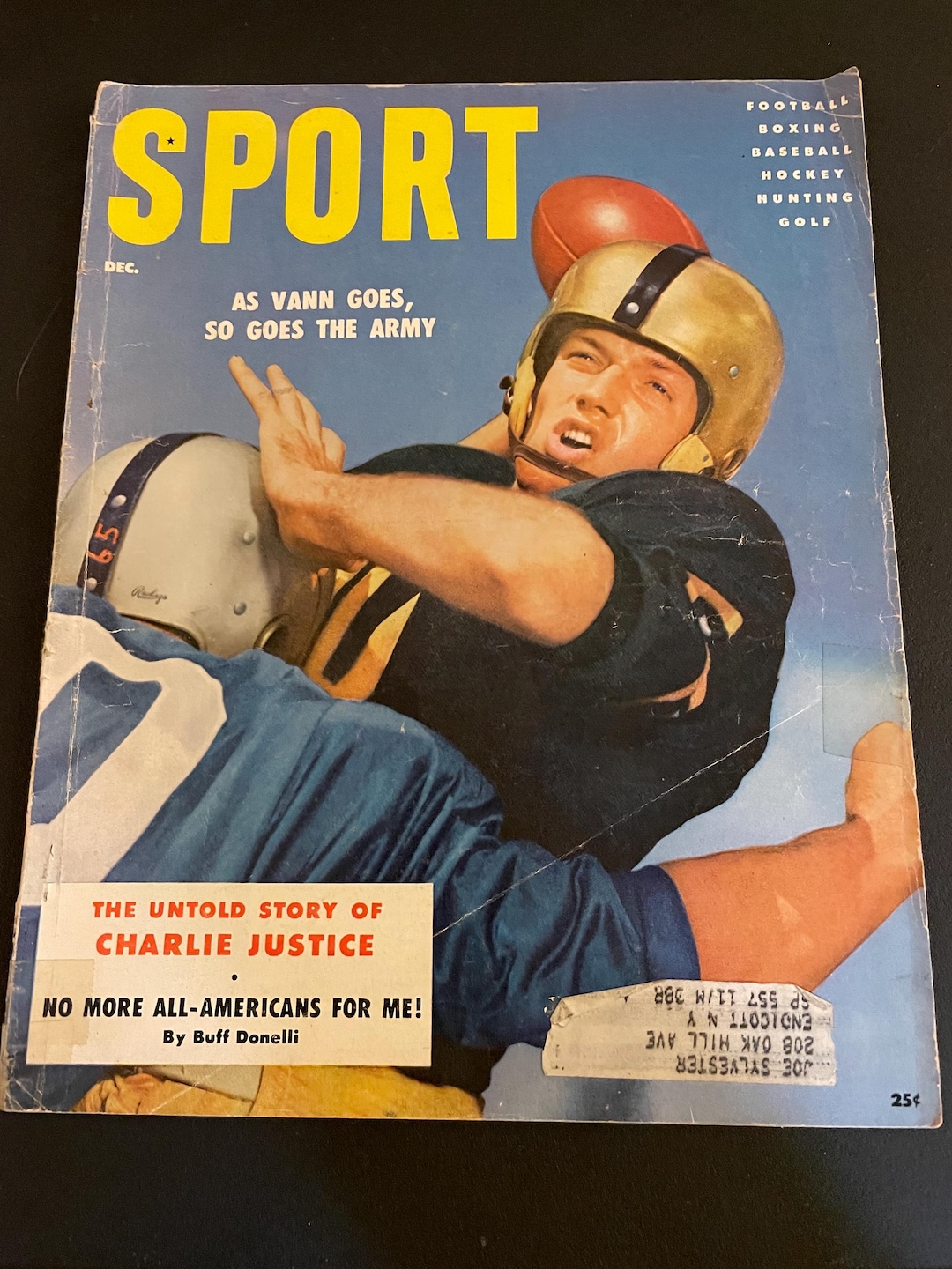 Vintage SPORT Magazine, December 1954. Charlie Justice, Paul Brown ...