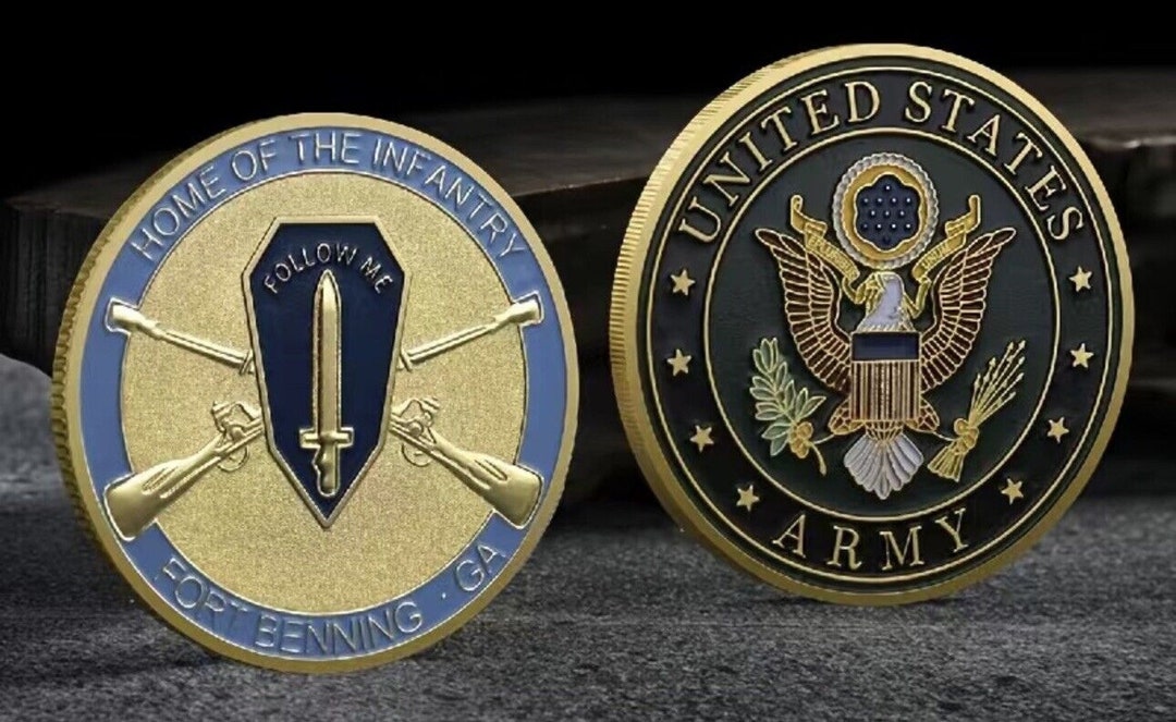 NEW U.S. Army Home of the Infantry Fort Benning, GA Challenge Coin - Etsy