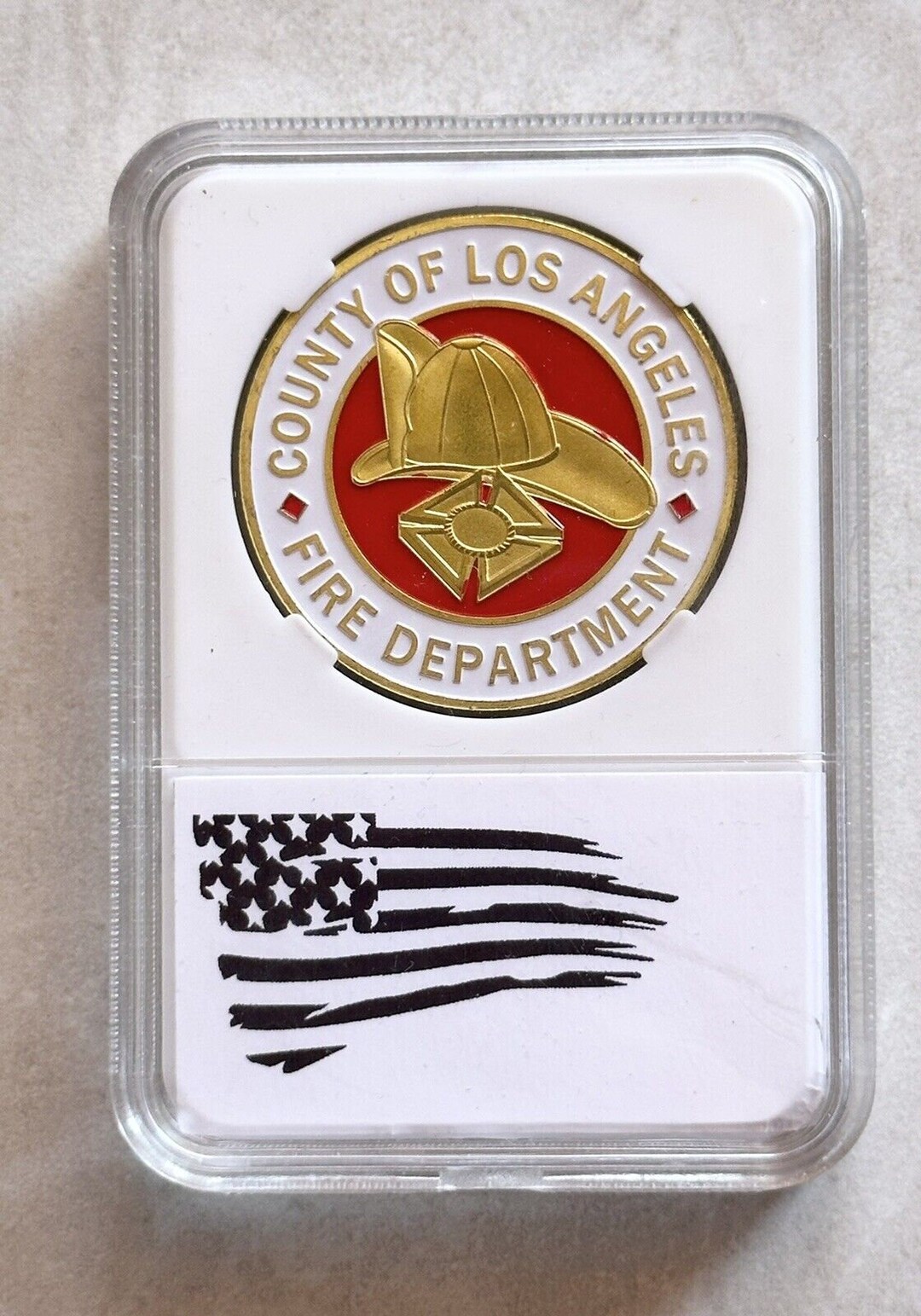 County of Los Angeles Fire Department Challenge Coin With Case - Etsy