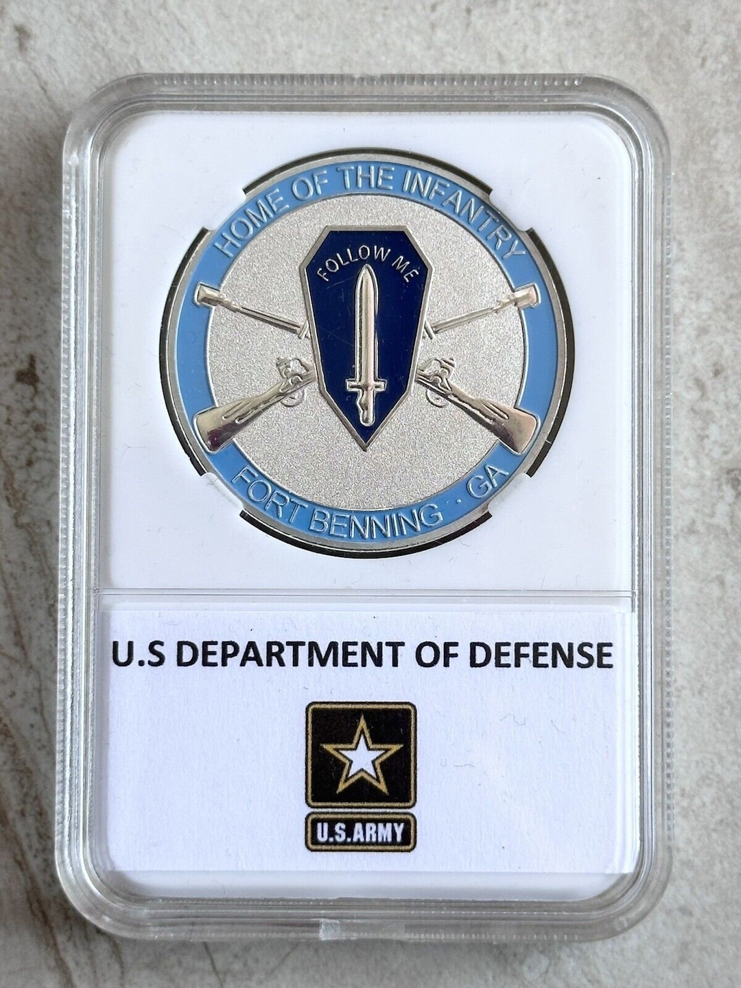 NEW U.S. Army Home of the Infantry Fort Benning, GA Challenge Coin With ...