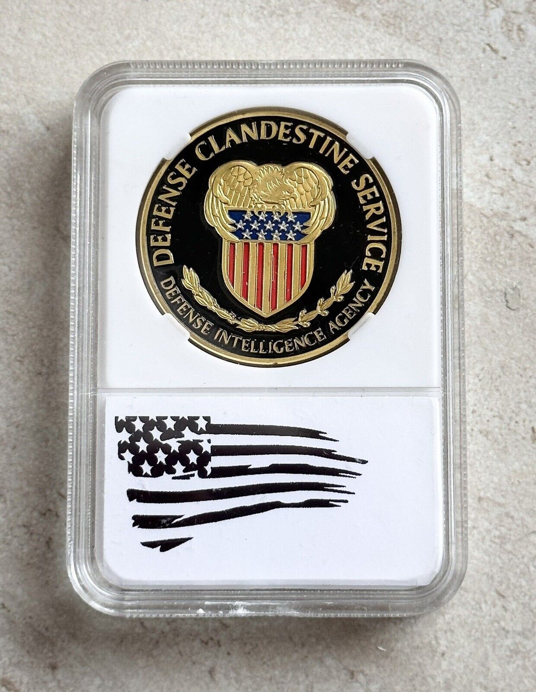 Defense Clandestine Service DCS Challenge Coin With Beautiful Case - Etsy