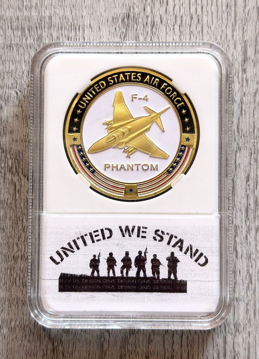 U S AIR FORCE F-4 PHANTOM Aircraft Airplane Attack Challenge Coin With ...