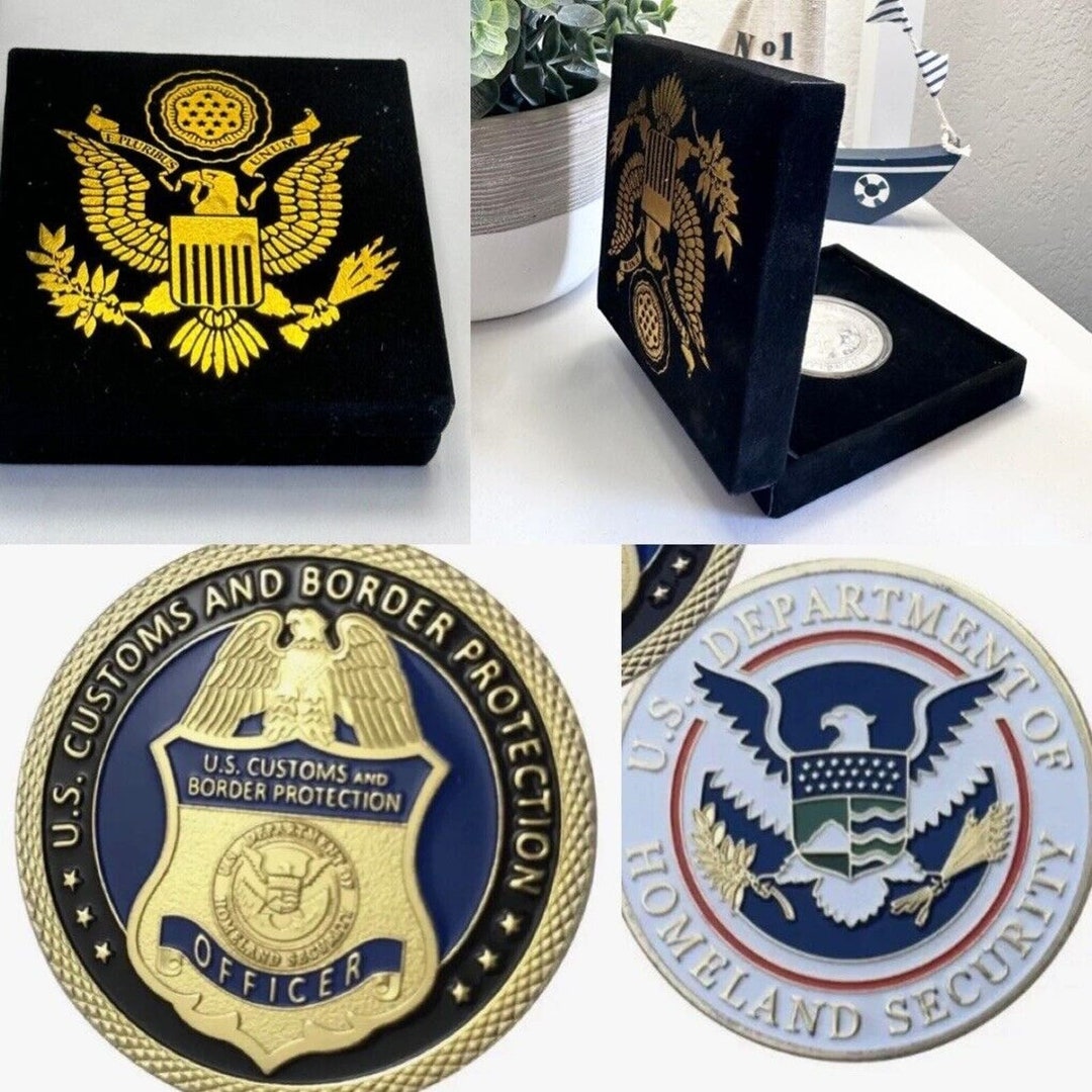 U.S Customs and Border Protection Challenge Coin W/ Velvet Presentation ...