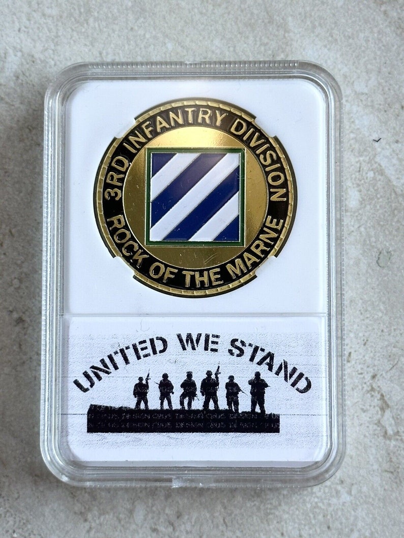 3RD Infantry Division US Army Challenge Coin Rock of the Marne W ...