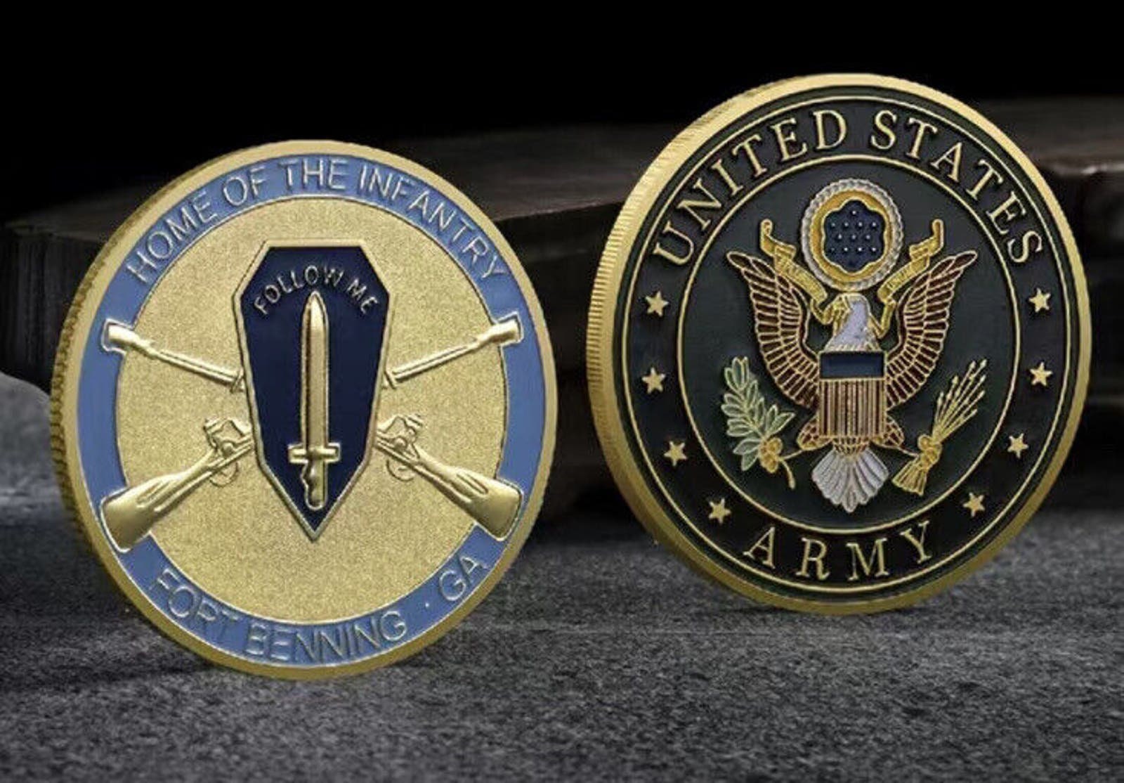 Challenge Coin Us Army 29th Infantry Regiment Ft Benning Follow Me With ...