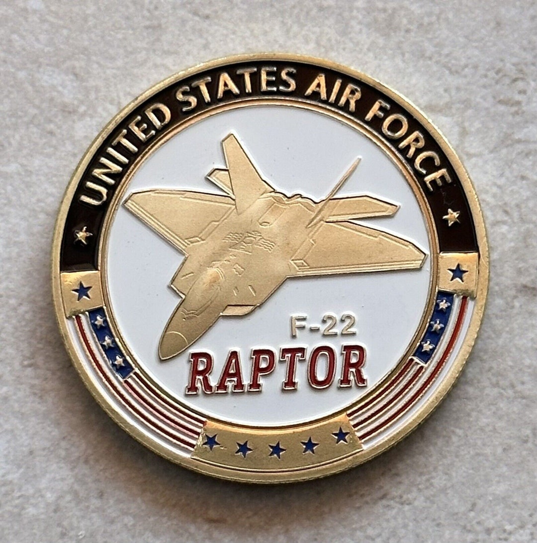 U S AIR FORCE F-22 RAPTOR Challenge Coin - Etsy