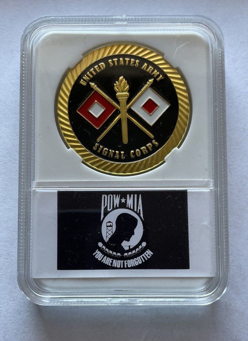 NEW U.S. Army Signal Corps Challenge Coin. - Etsy