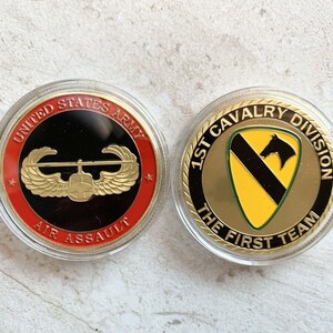 Lot of 2 1st Cavalry Division and Air Assault Challenge Coin US Army - Etsy