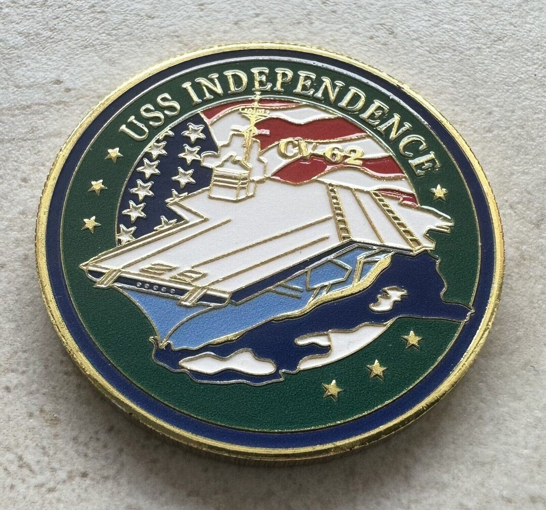 US Navy USS INDEPENDENCE Cv-62 Challenge Coin - Etsy