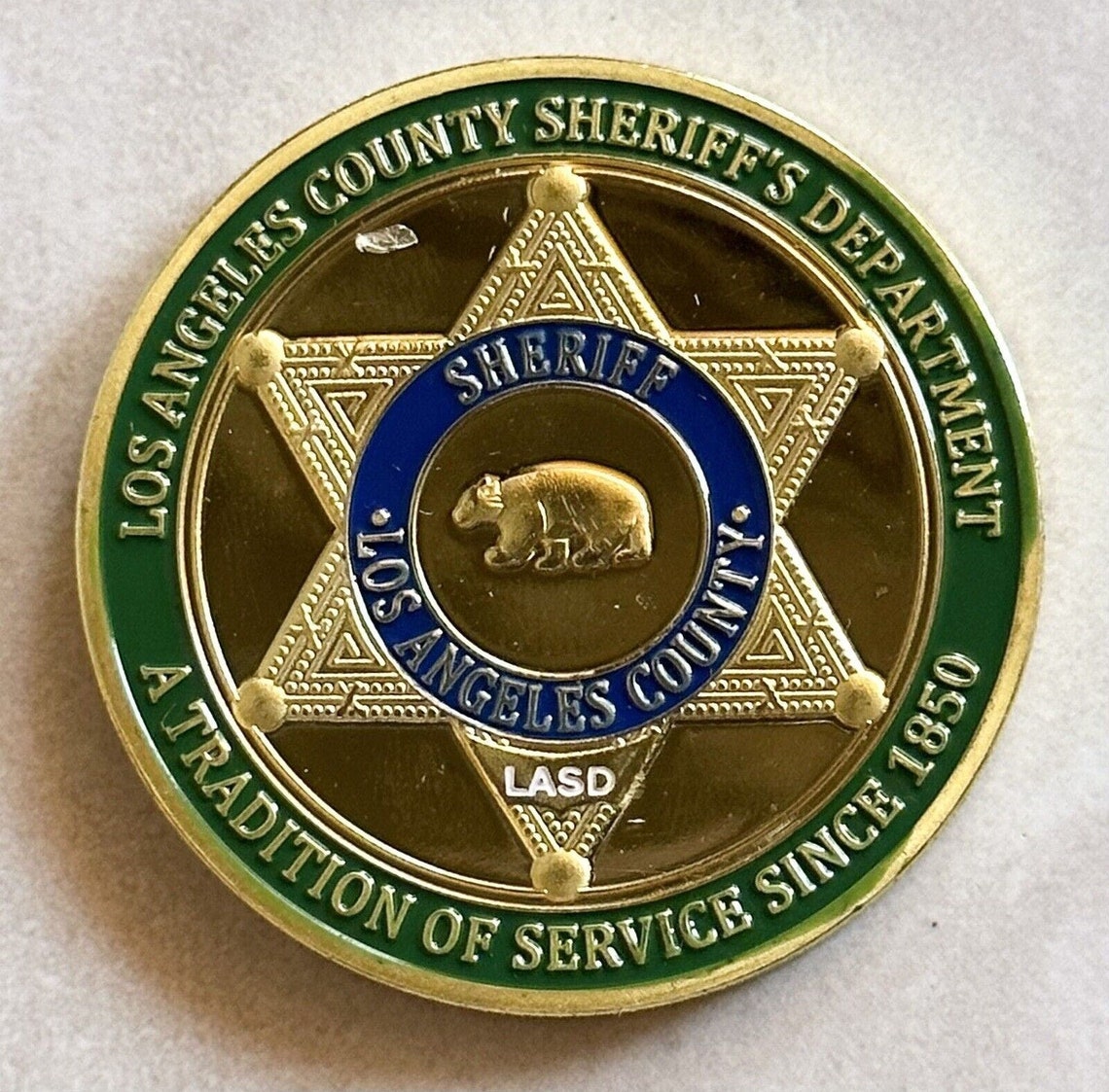 Los Angeles LA County Sheriff LASD Police Challenge Coin USA - Etsy