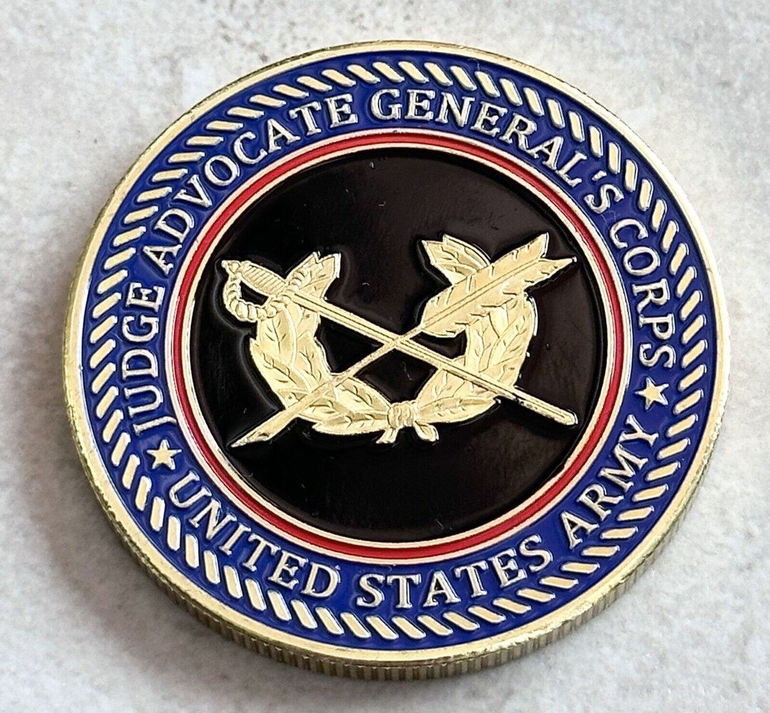 Us Army jag Judge Advocate General's Corps Challenge Coin - Etsy