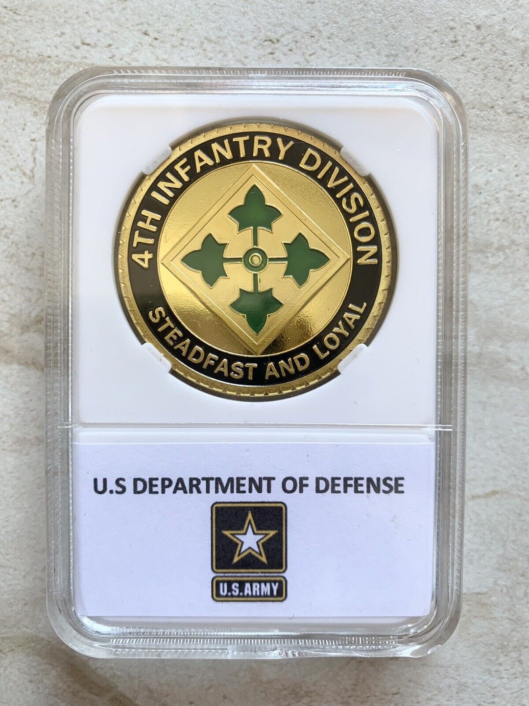 Us Army 4th Infantry Division Challenge Coin - Etsy