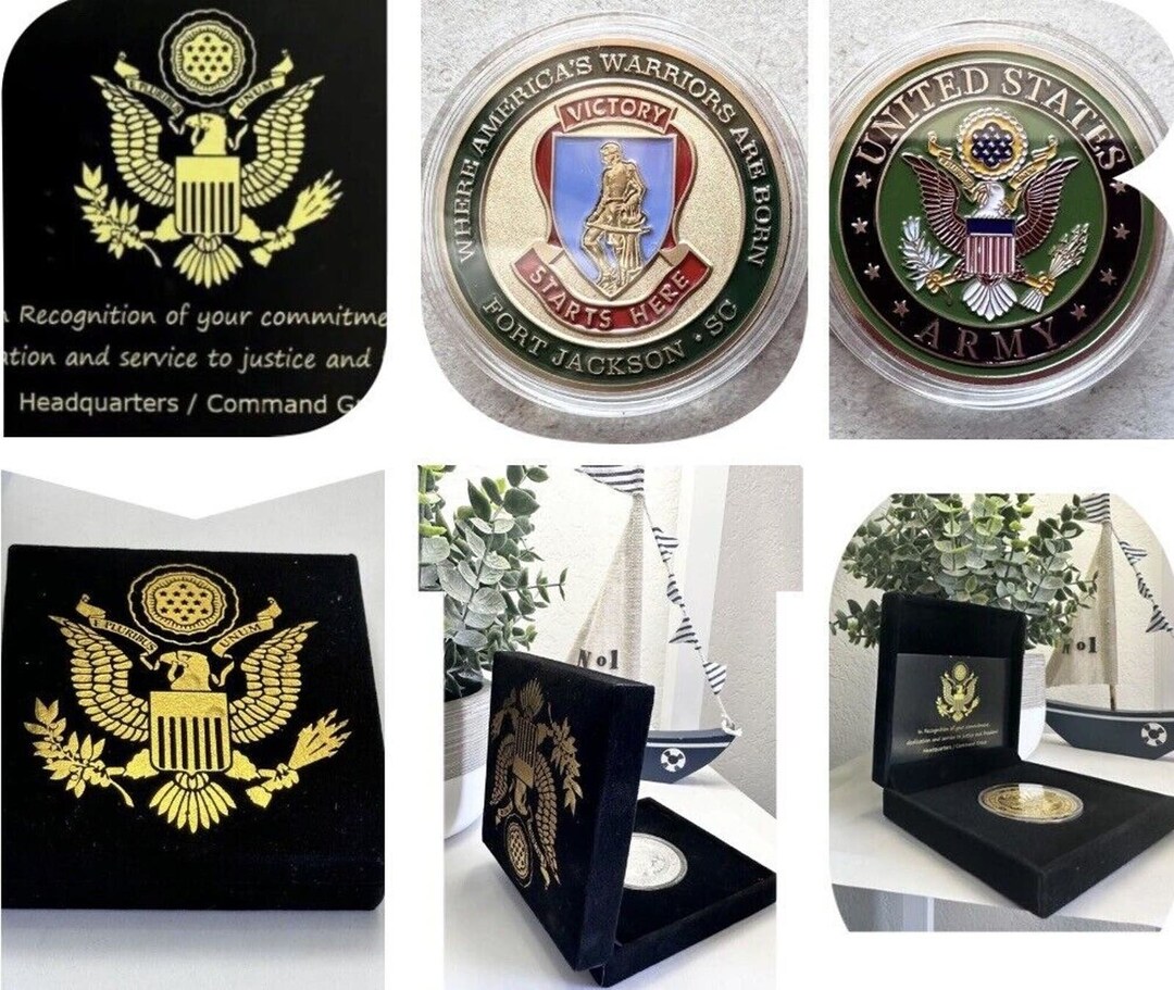 Army Logo Fort Jackson Victory Starts Here Challenge Coin Usa Army - Etsy