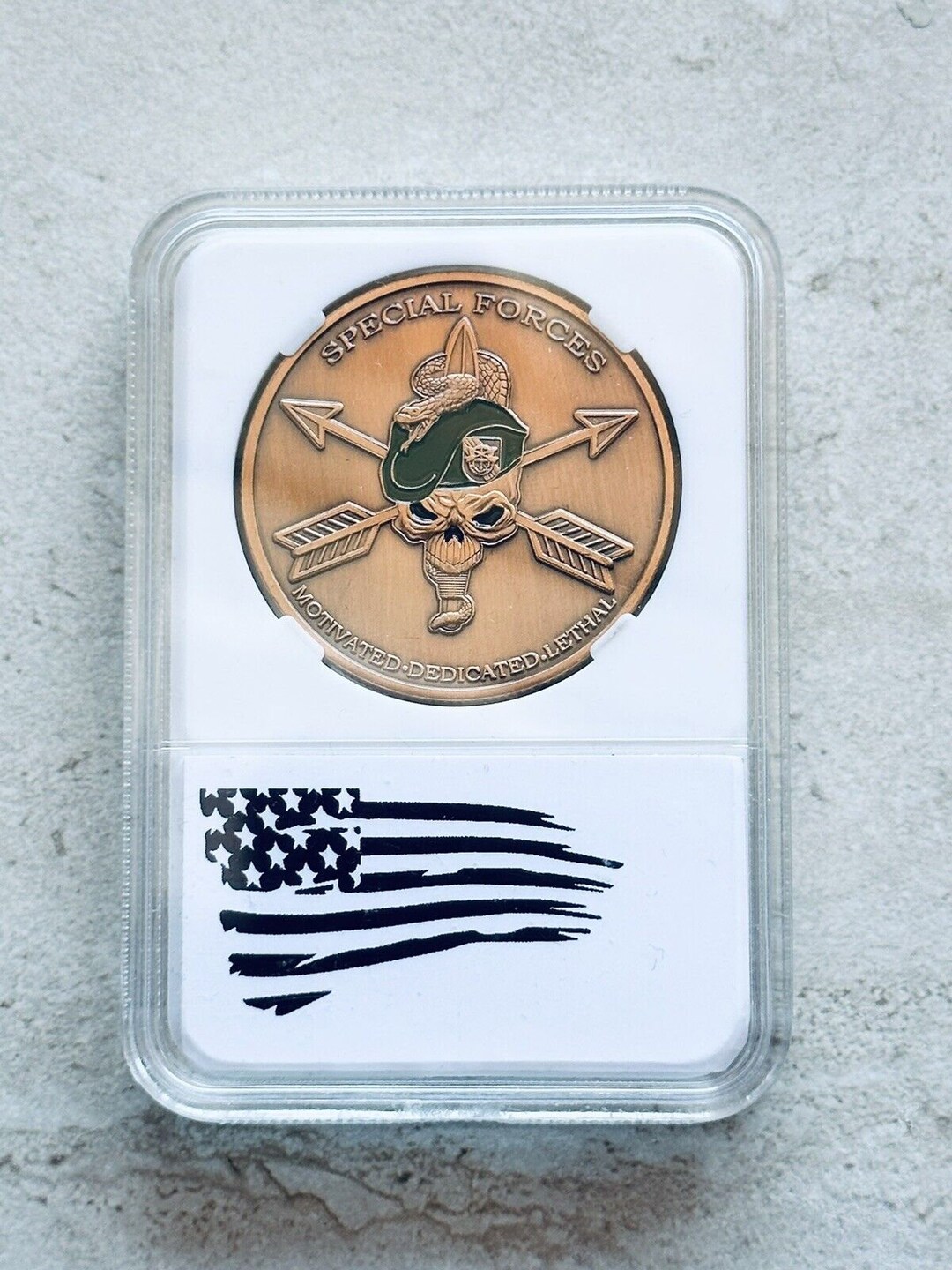US ARMY Special Forces Challenge Coin With Beautiful Case - Etsy