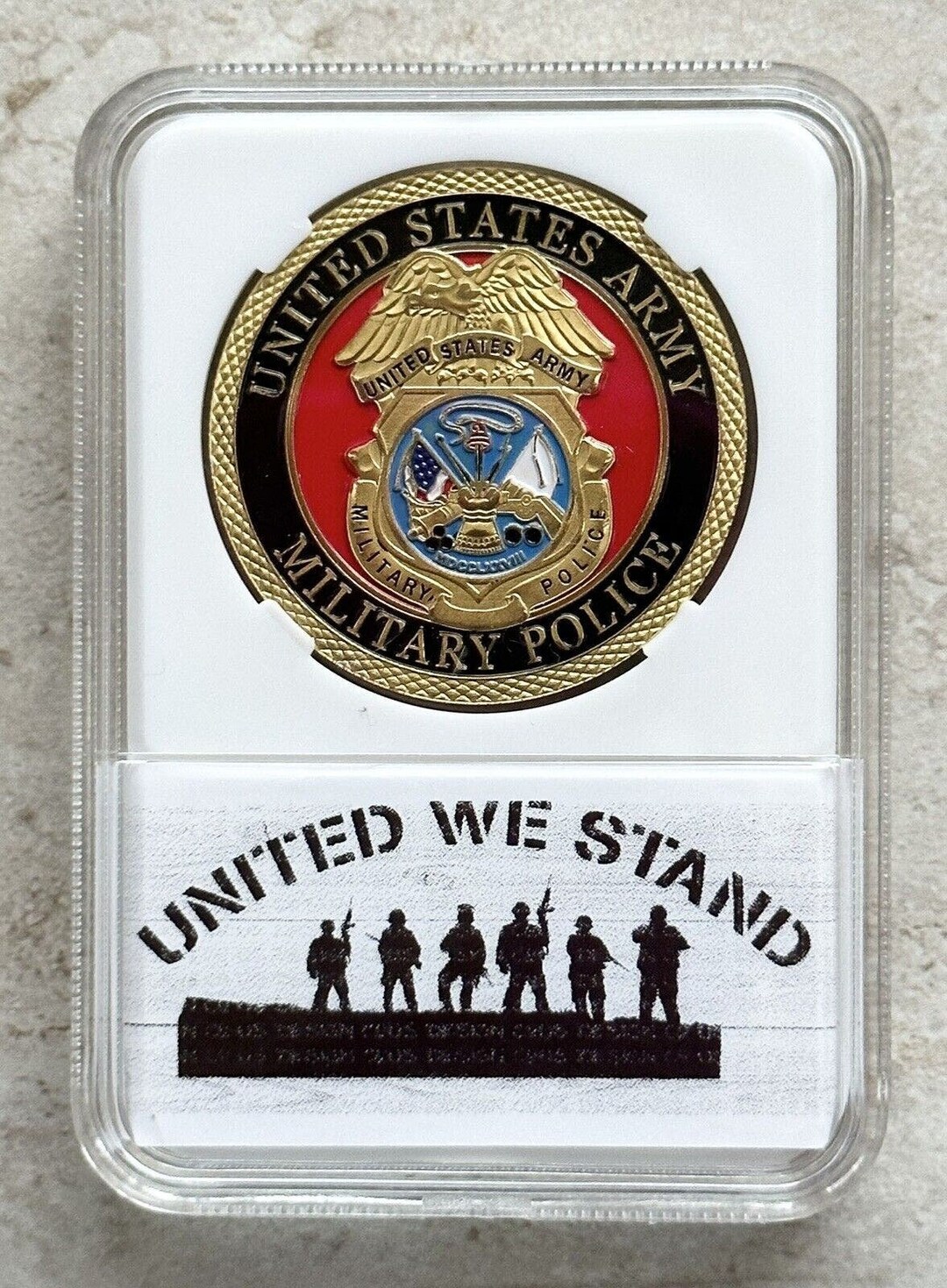 US ARMY MILITARY Police Challenge Coin W/ Presentation Box - Etsy