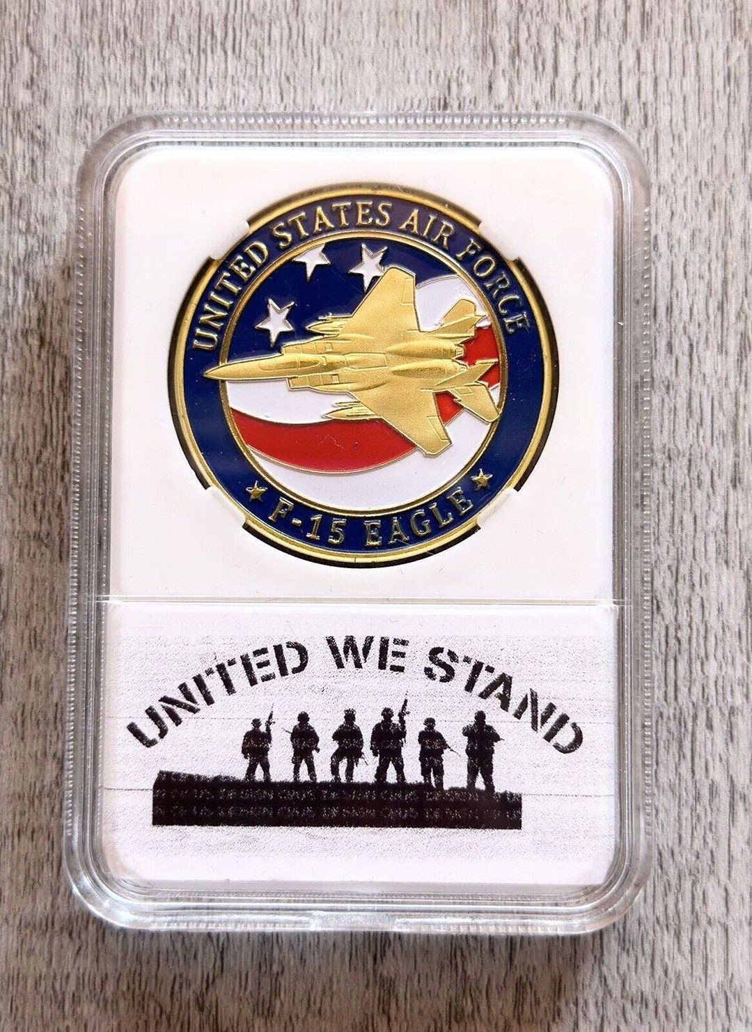 U S Air Force F-15 Strike Eagle Challenge Coin With Nice Case. - Etsy