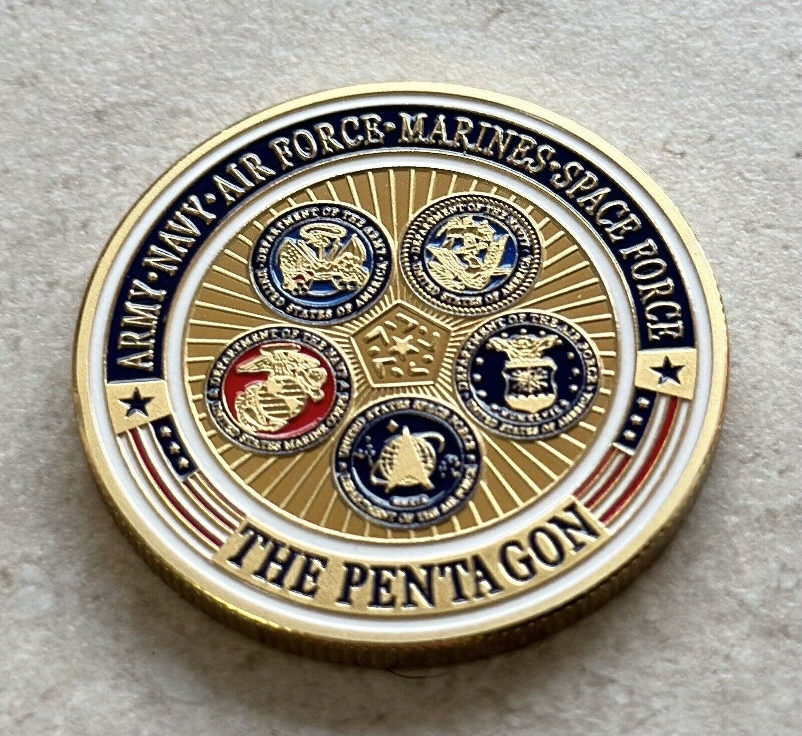 United States Dod-pentagon Challenge Coin Usaf-usmc-usn US Army-dept of ...