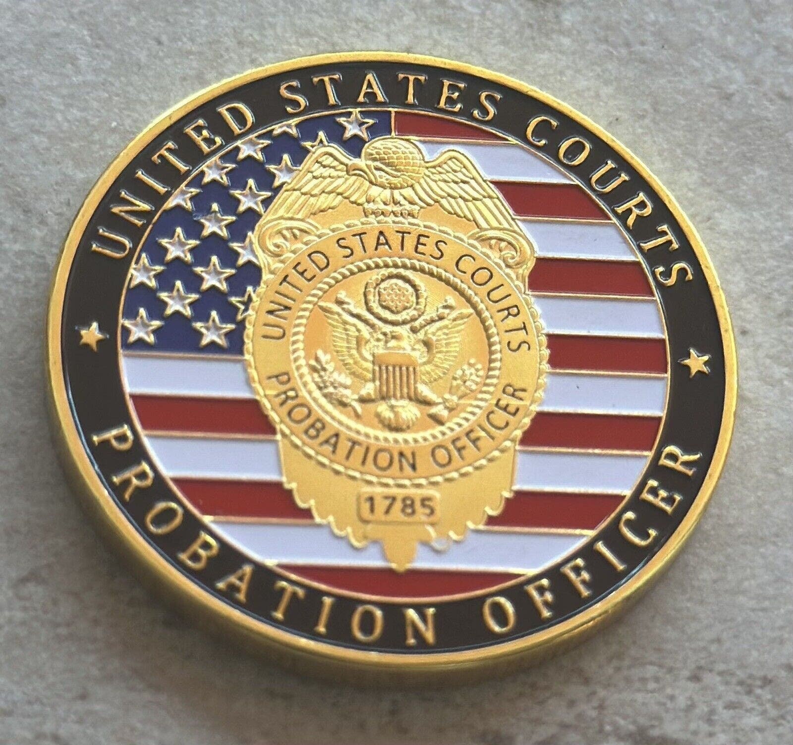 United States PROBATION OFFICER US Courts System Challenge Coin - Etsy