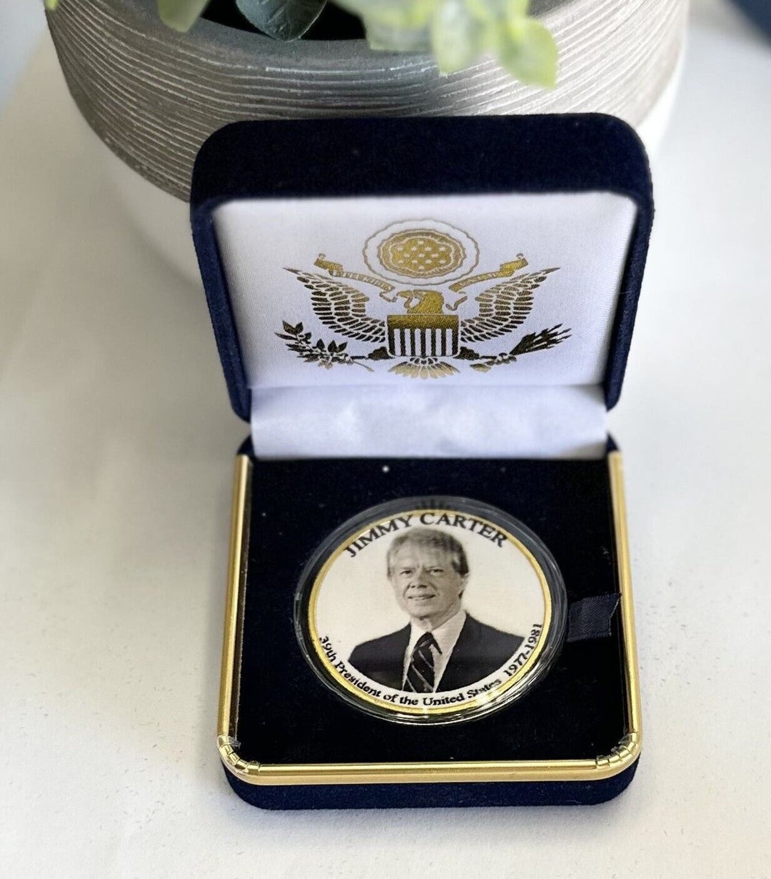 39th President JAMES Jimmy CARTER in Office 1977-1981 Challenge Coin W ...