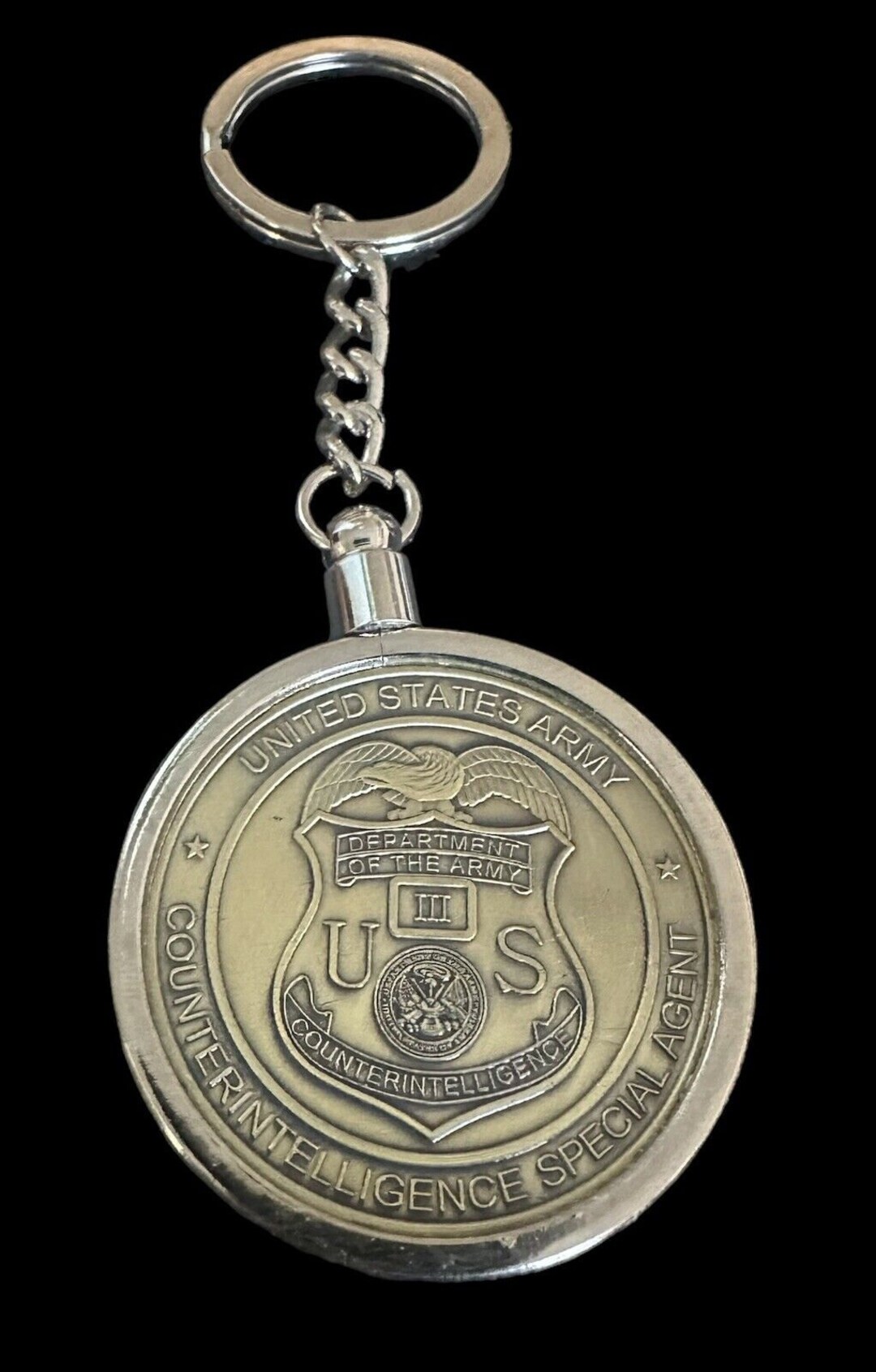 US Army Counter Intelligence Officer/ Special Agent Badge Coin Key ...