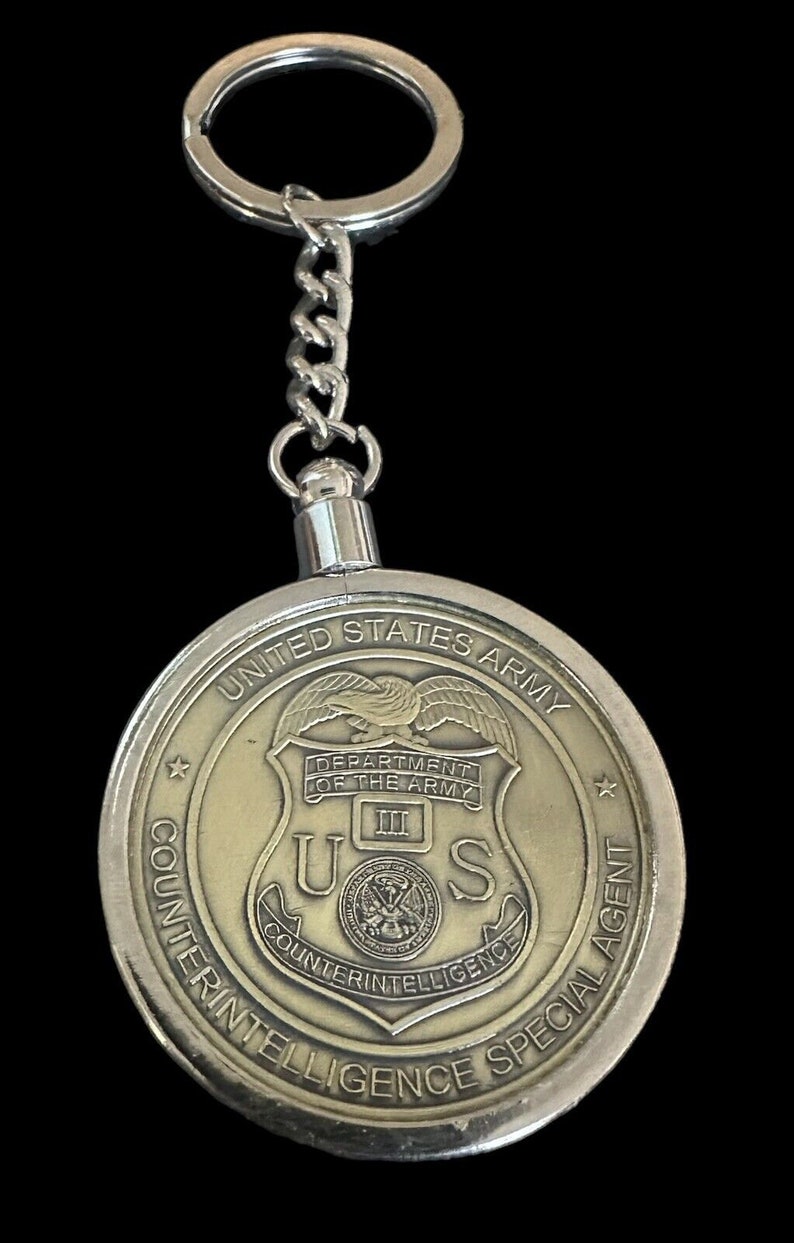 US Army Counter Intelligence Officer/ Special Agent Badge Coin Key ...