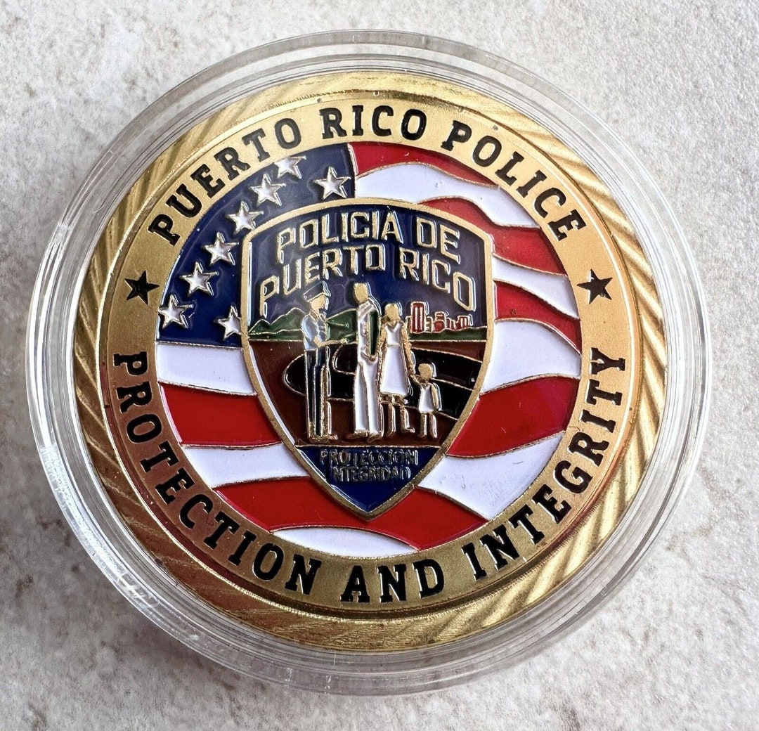 Puerto Rico Police Department Challenge Coin Protection and Integrity ...