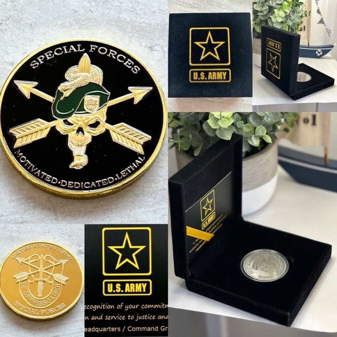 United States Army Special Forces Motivated Dedicated Lethal Coin With ...