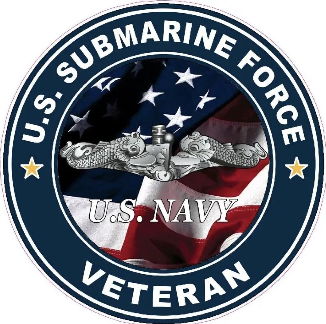 US Navy Submarine Veteran Emblem Decal / Bumper Sticker - Etsy UK