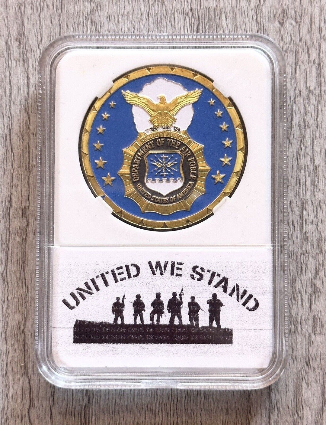 United States Air Force SECURITY FORCES Challenge Coin With Nice Case ...