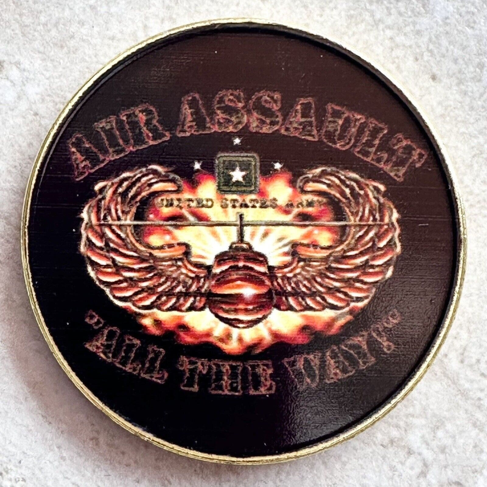 ARMY Air ASSAULT Us Army Challenge Coin USA With Velvet Case - Etsy