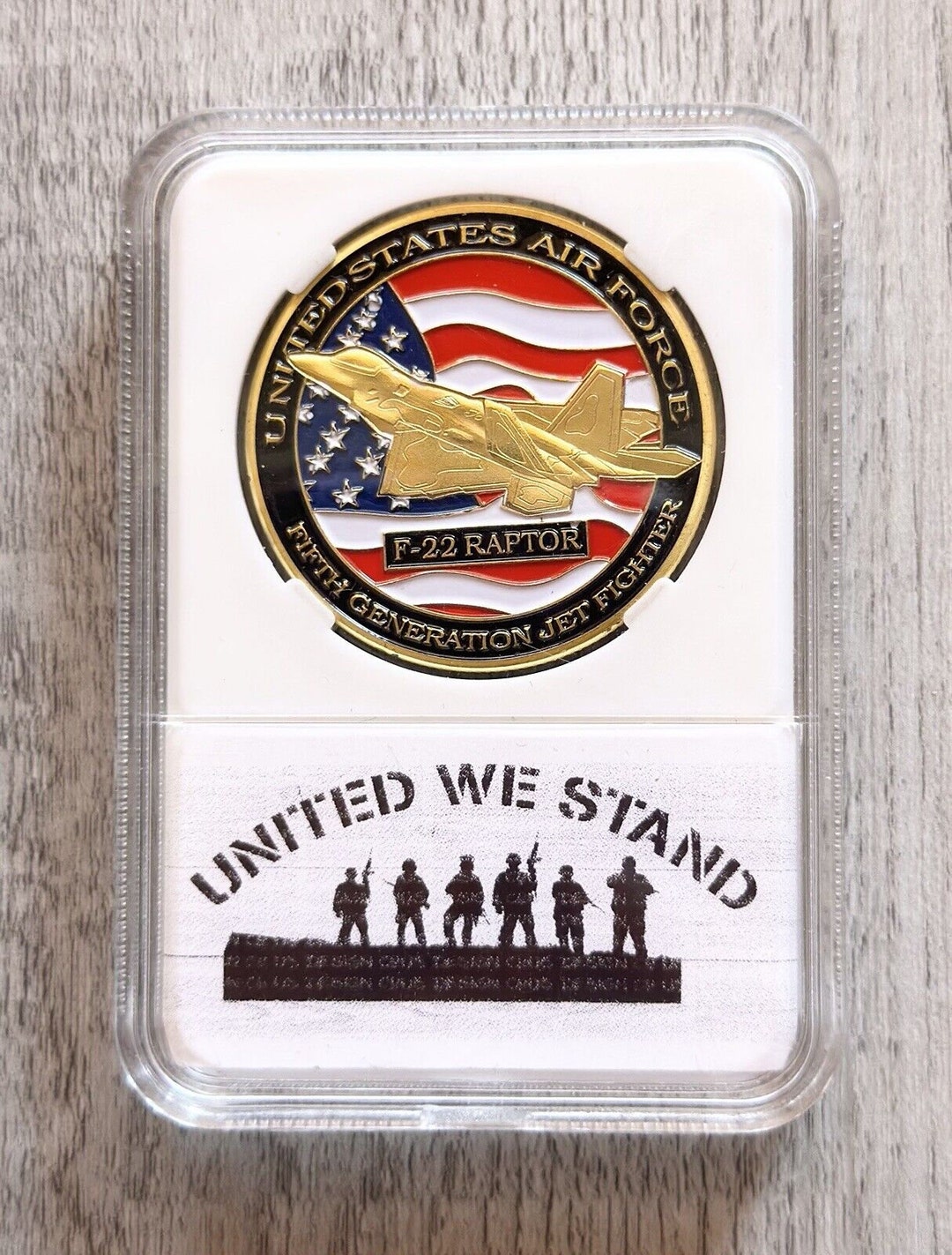 U S AIR FORCE F-22 RAPTOR Challenge Coin With Nice Case. - Etsy