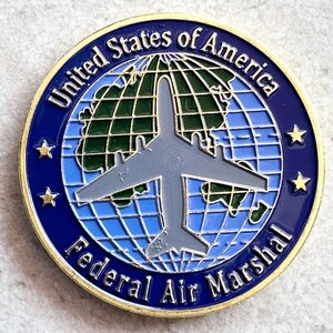 U S Federal Air Marshal Challenge Coin With Velvet Case. - Etsy