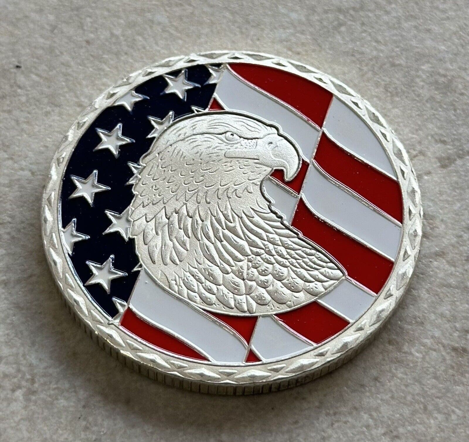 NEW USAF U.S. Air Force Veteran With Eagle and Flag Challenge Coin. - Etsy