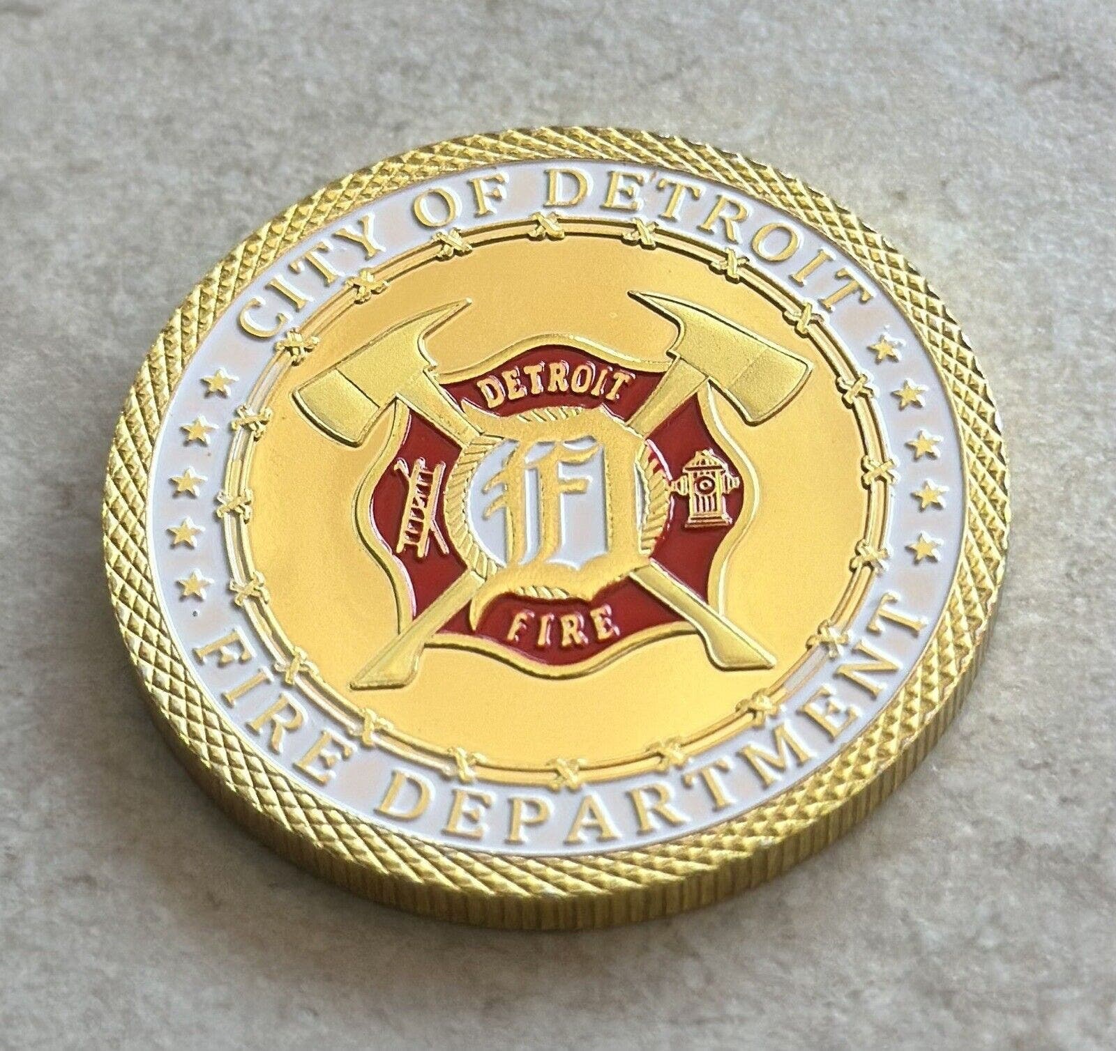 DETROIT Fire Dept. Challenge Coin - Etsy