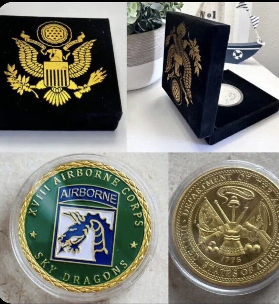 Challenge Coin Army 18th Airborne Corps Fort Bragg North Carolina - Etsy