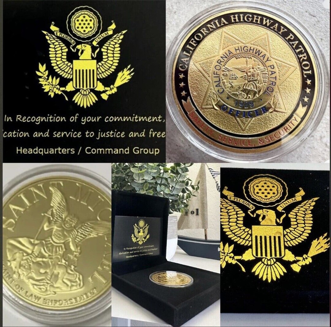 California Highway Patrol CHIP Challenge Coin CHP police Lapd Fbi USA ...