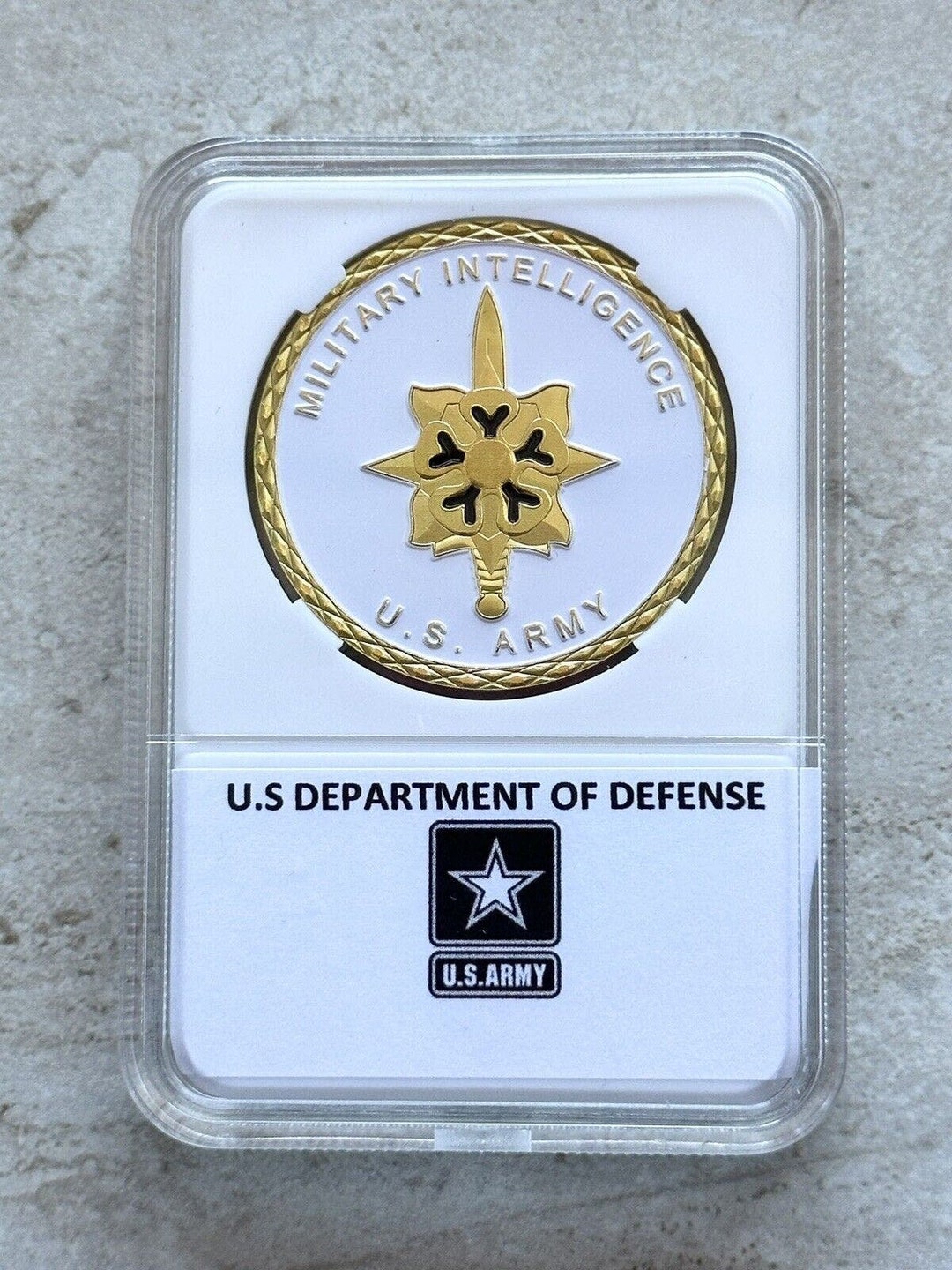 US Army Military INTELLIGENCE MI Spacial Agent Challenge Coin - Etsy