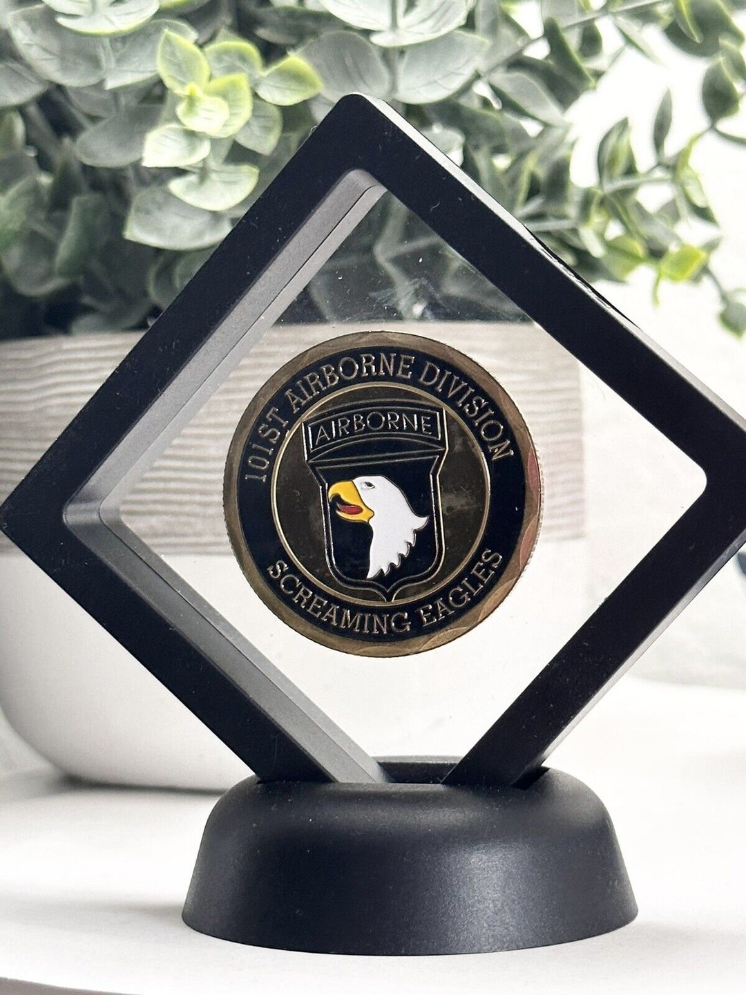 US ARMY 101st Airborne Challenge Coin With 3D Display Case - Etsy