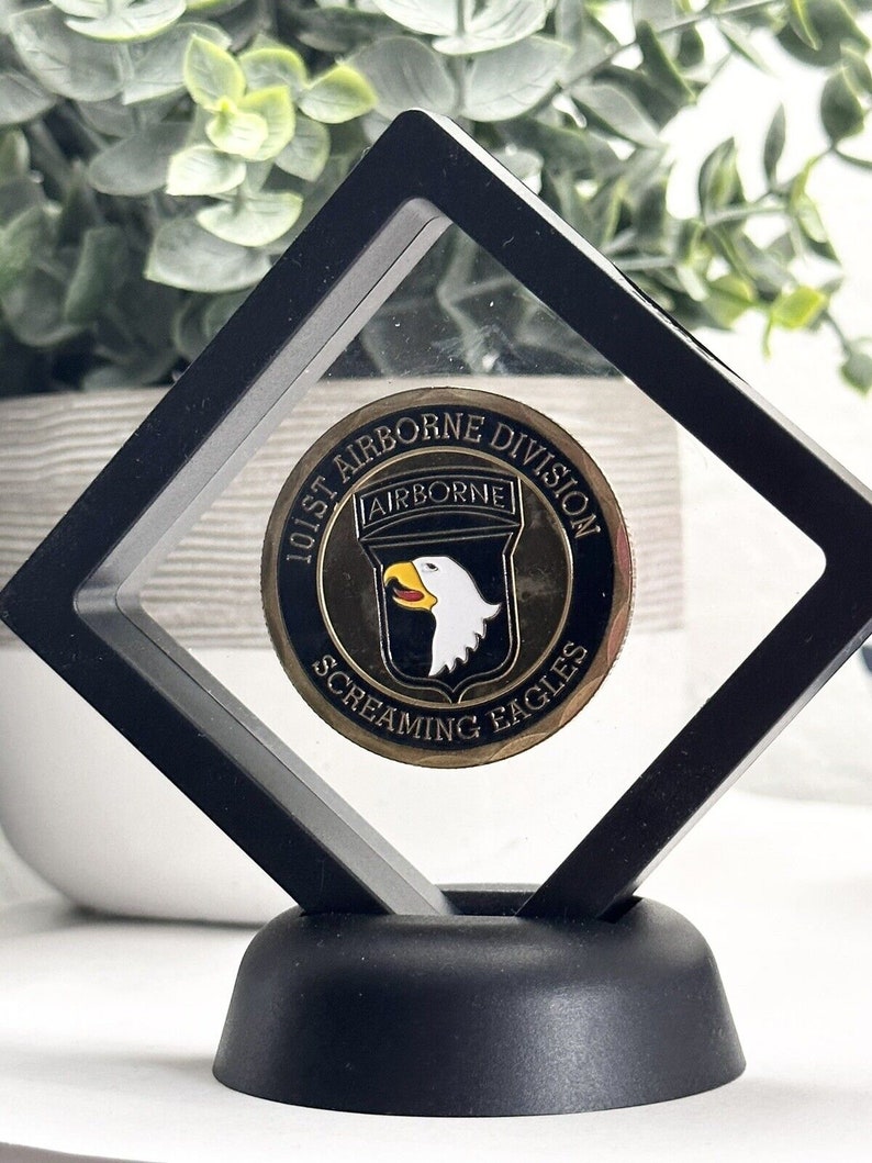US ARMY 101st Airborne Challenge Coin With 3D Display Case - Etsy