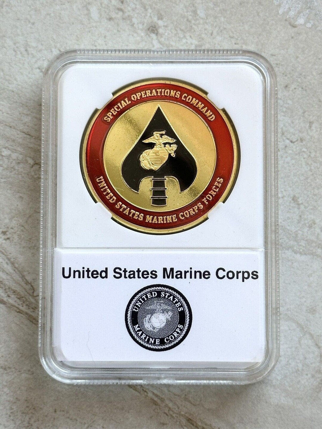 MARSOC Marine Corps Special Operations Command Coin With Case - Etsy