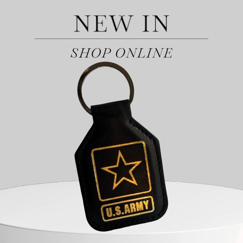 US ARMY Logo With Army Strong Star Logo Key Chain Soldier for Life - Etsy