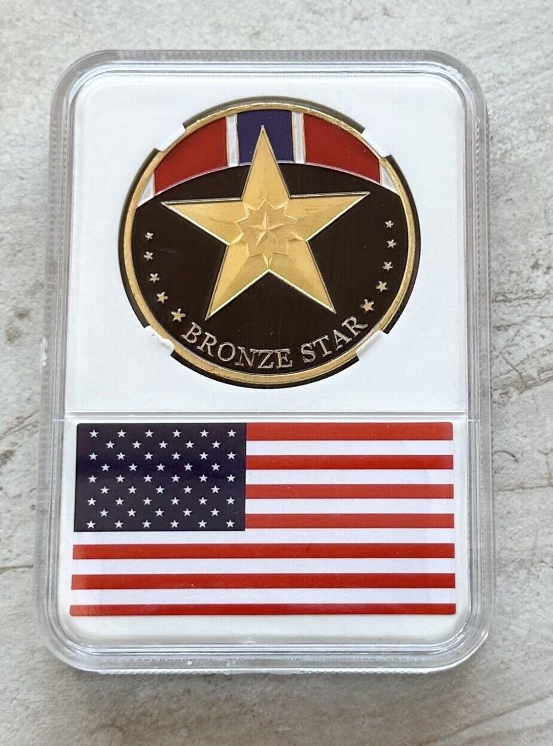 Us Military Challenge Coin bronze Star Usmc Usn Army Usaf Uscg With ...