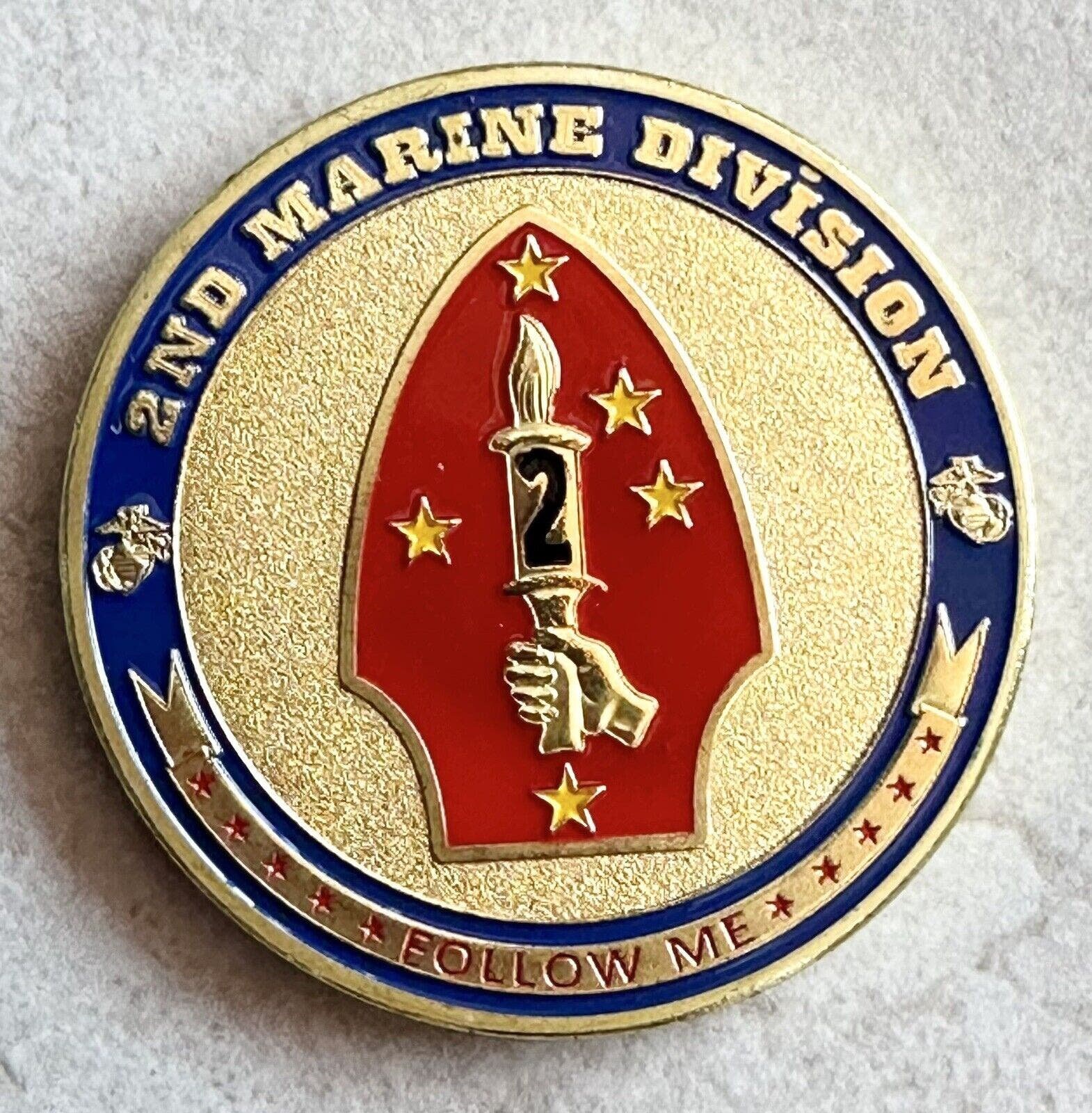 US Marine Corps 2nd MARINE DIVISION Challenge Coin With Case - Etsy